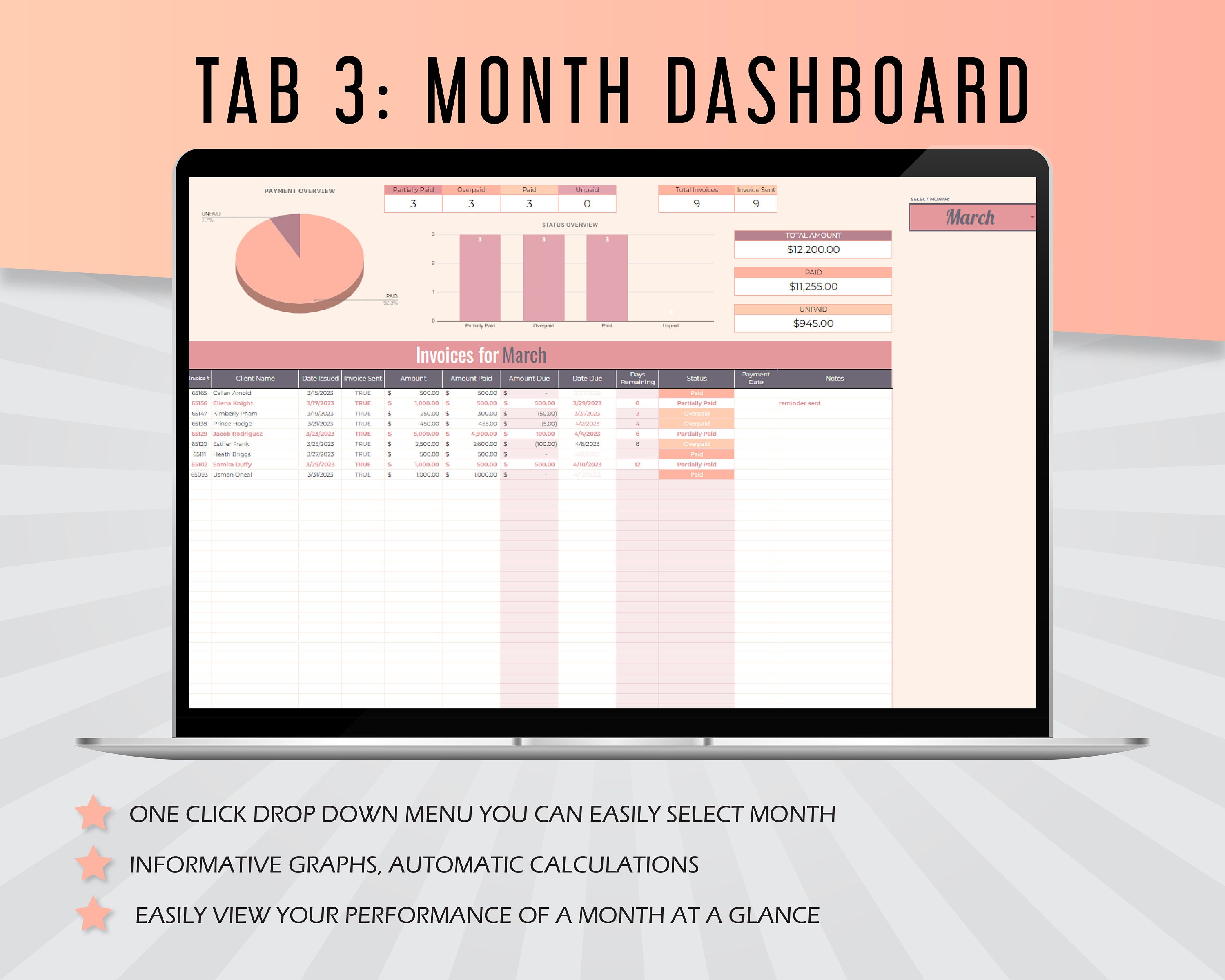 Invoice Template, Invoice Tracker, Business Planner, Business Tracker ...
