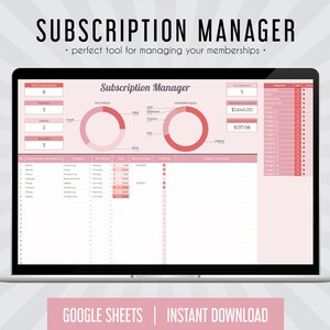 Subscription Tracker, Personal Finance, Monthly Payment, Personal Budgeting, Finance Calculator ...