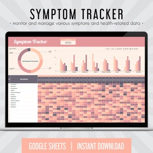 Symptom Tracker, Symptoms Journal, Medical Log, Symptom Progress ...