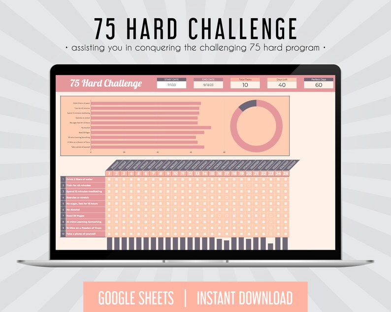75 Hard Challenge Routine Tracking, Habit Development, Goal Setting ...