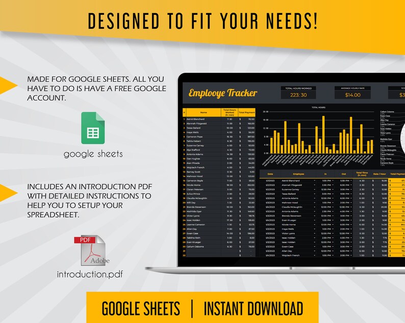 Employee Tracking, Management Tool, Workforce Organizer, Team ...