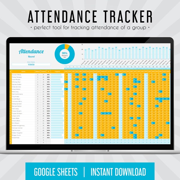Daycare Attendance Sheet - Etsy