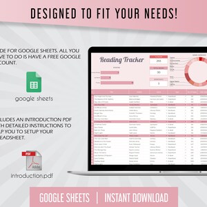 Digital Reading Log, Book Tracker, Google Sheets Books, Book Log ...