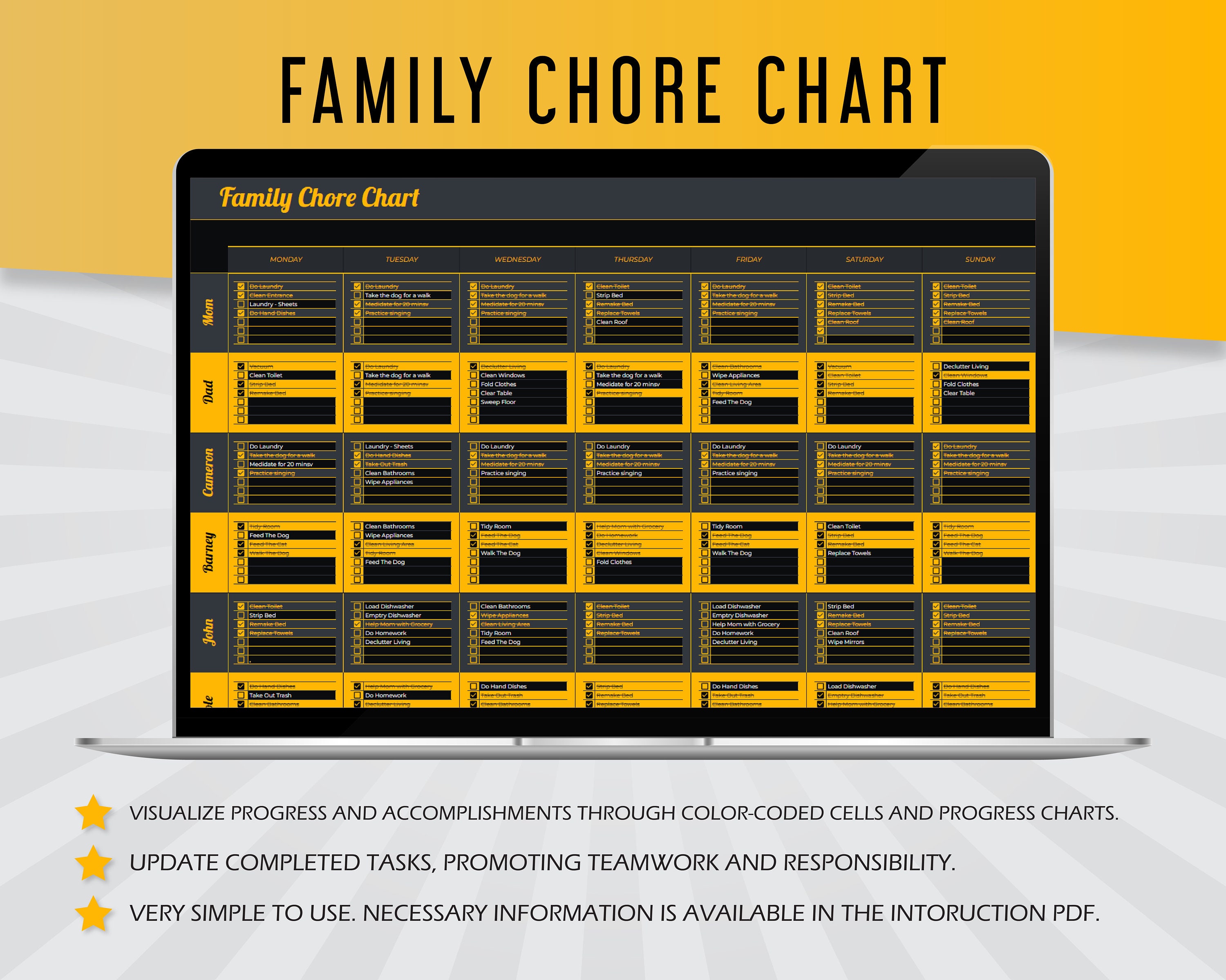 Task Tracker, Household Chores, Family Activity, Collaborativelist ...