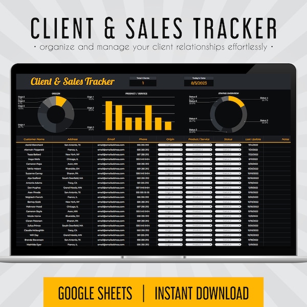 Client Tracking Tool - Etsy