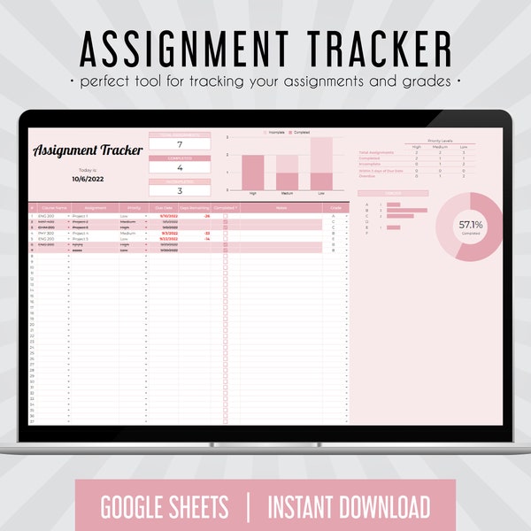Homework Planner - Etsy