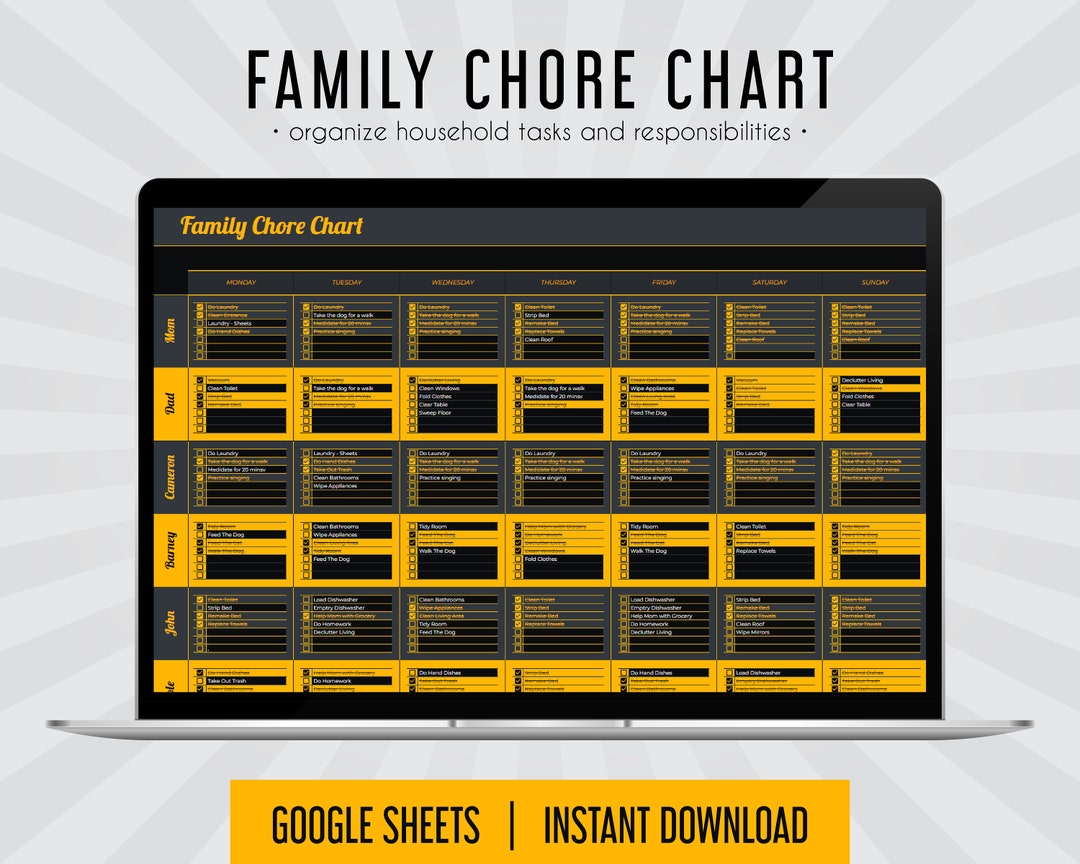 Task Tracker, Household Chores, Family Activity, Collaborativelist ...