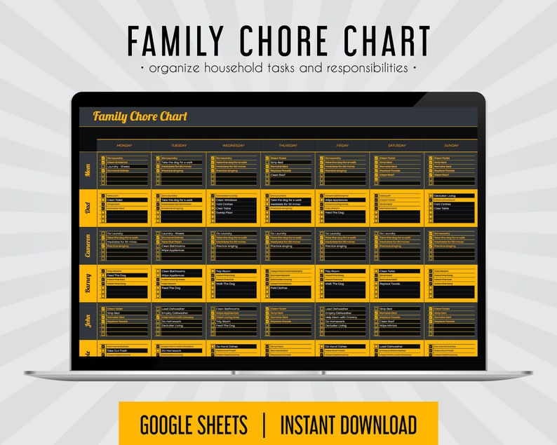 Task Tracker, Household Chores, Family Activity, Collaborativelist ...