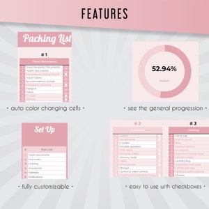 Packing List, Home Inventory, Household Checklist, Moving Planner ...