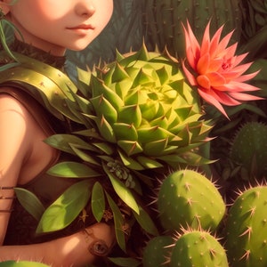 Cacti Conjuror Art Print #2 - Botanical, Desert & Fantasy Inspired ...