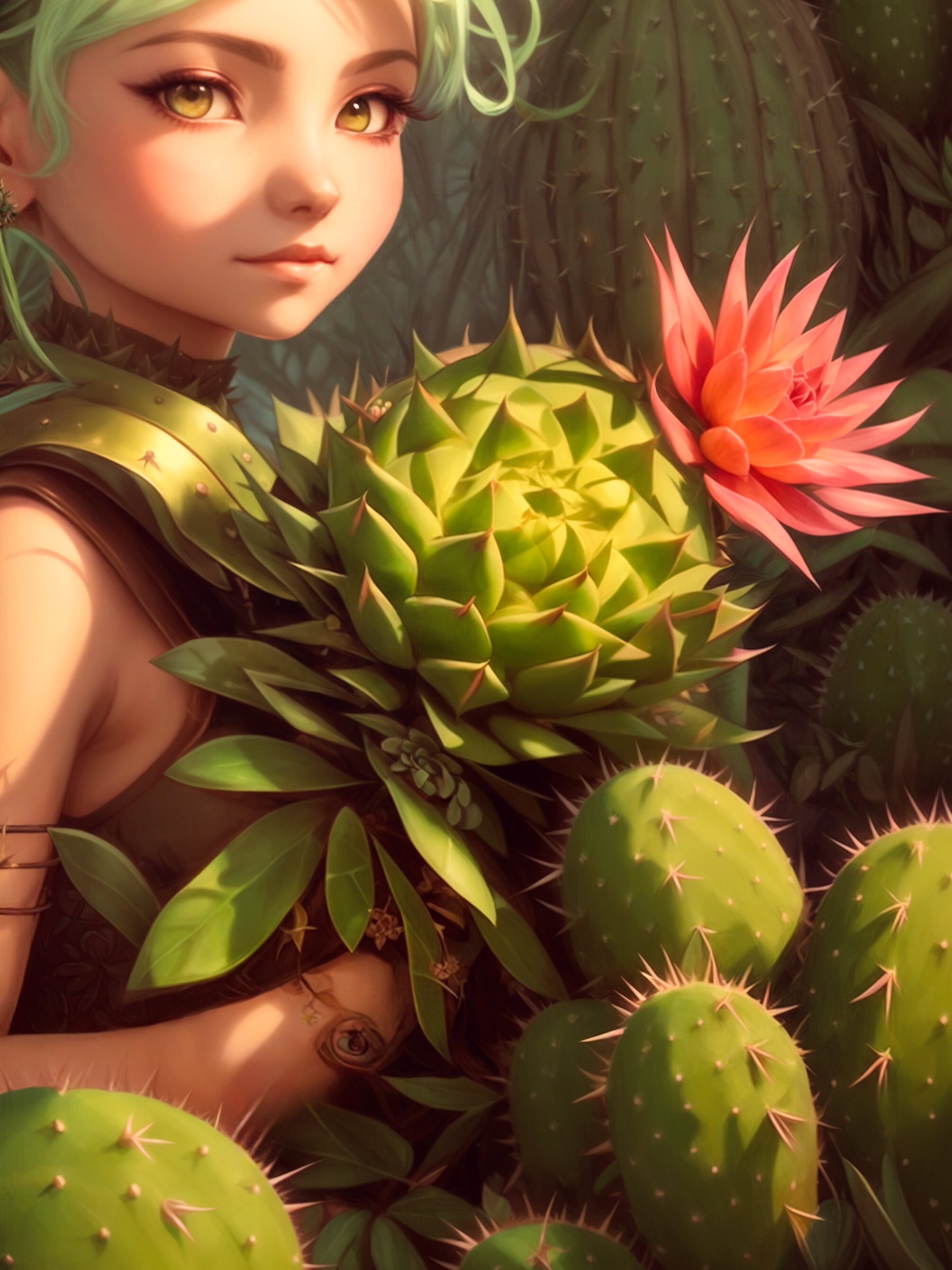Cacti Conjuror Art Print #2 - Botanical, Desert & Fantasy Inspired ...