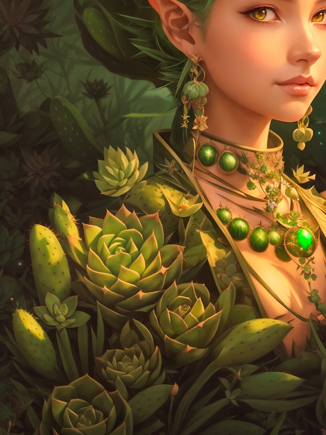 Cacti Conjuror Art Print #4 - Botanical, Desert & Fantasy Inspired ...