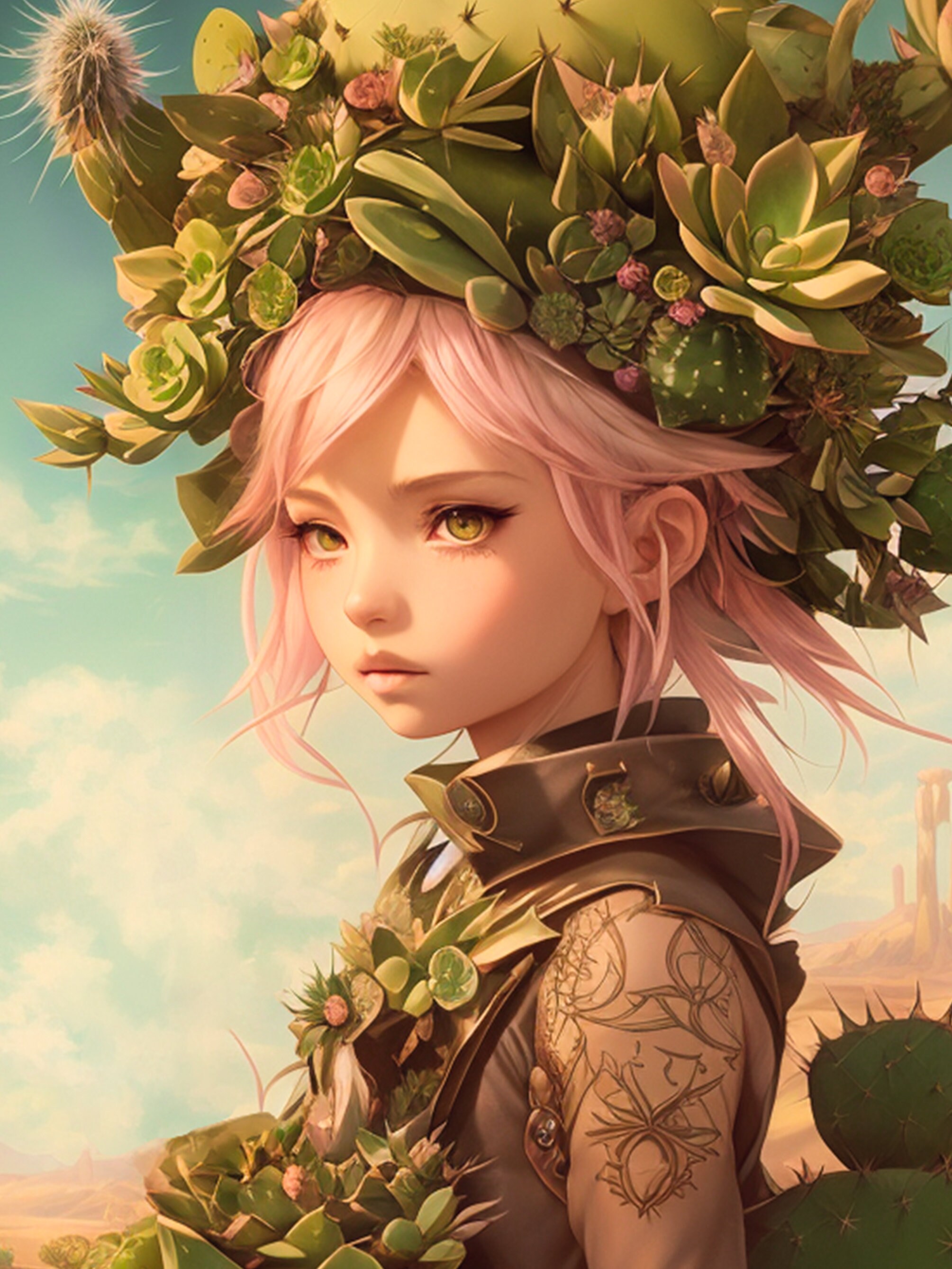 Cacti Conjuror Art Print #1 - Botanical, Desert & Fantasy Inspired ...