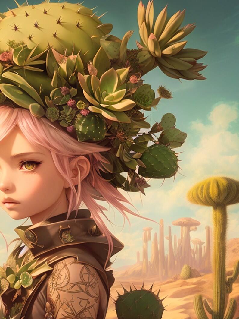 Cacti Conjuror Art Print #1 - Botanical, Desert & Fantasy Inspired ...