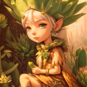 Cacti Conjuror Art Print #3 - Botanical, Desert & Fantasy Inspired ...