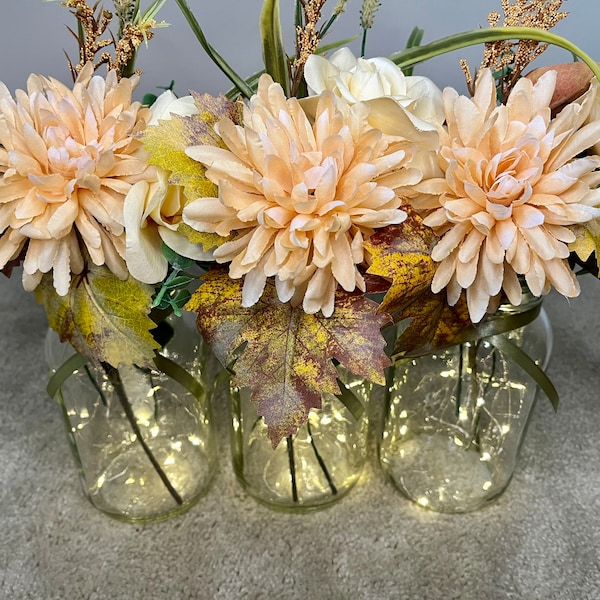Fall Mason Jar Centerpieces - Etsy