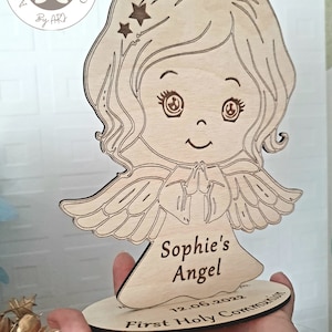 Personalised Wooden Angel, Remembrance, Guardian Angel With Engraving ...