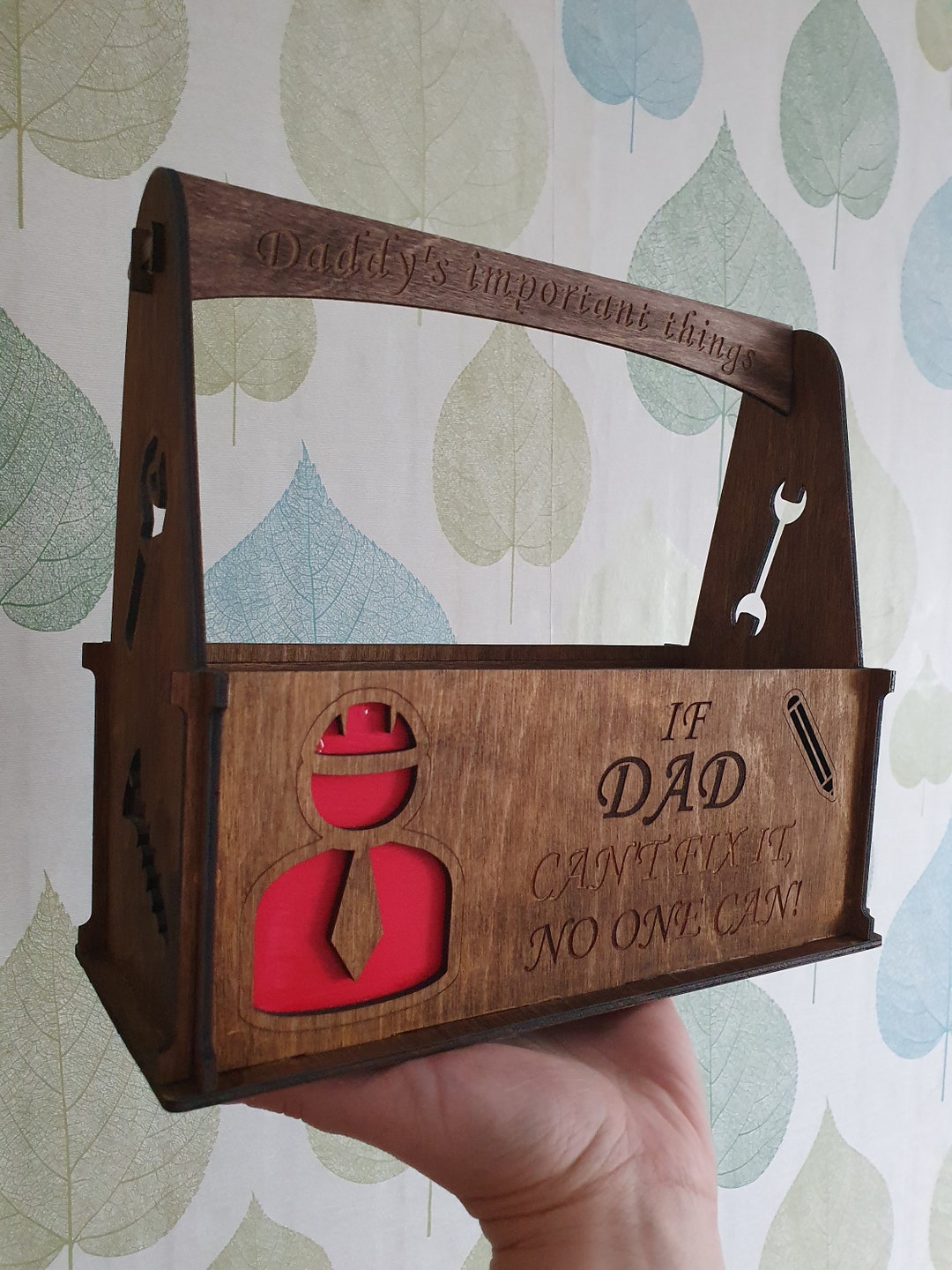 Dad's Tool Box - Can Be Personalised - Dad's Storage Box - Dad's Tool ...