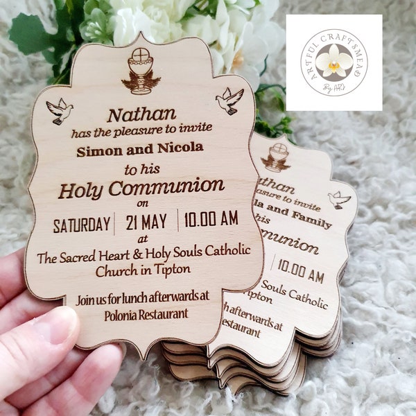 Communion Invitation - Etsy