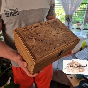 Keepsake Wedding Box, Adventure, World Map Box, Travel, Decorative ...