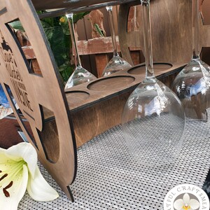 Customizable Mini Plywood Wine Rack, Personalized Rack Alcohol, 3 Wine ...