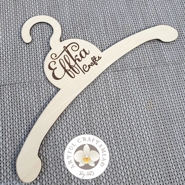Wooden Hanger Custom Logo - Etsy