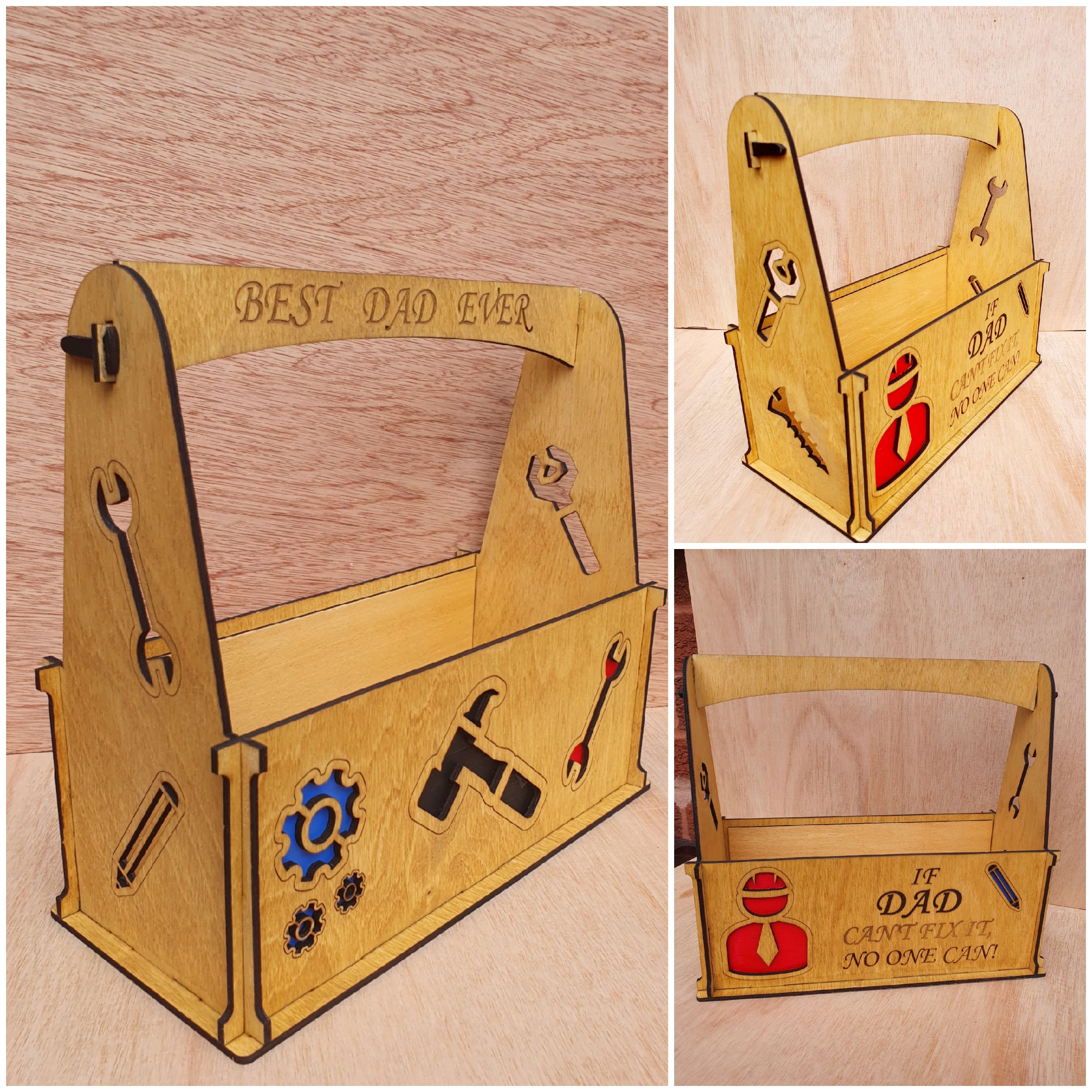 Dad's Tool Box Can Be Personalised Dad's Storage | Etsy