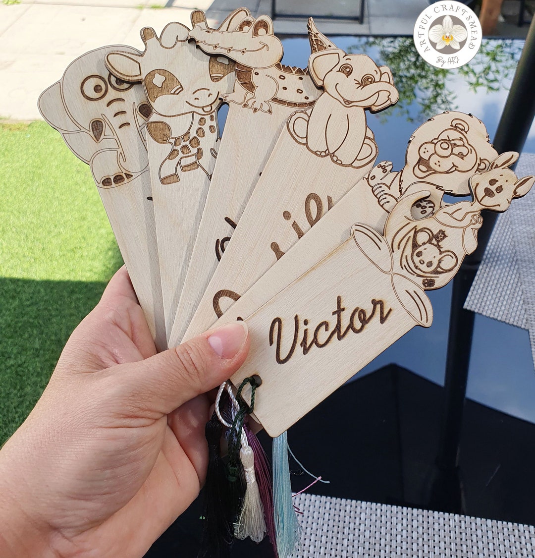 Personalised Bookmarks, Charming Animal Bookmarks for Little Book ...