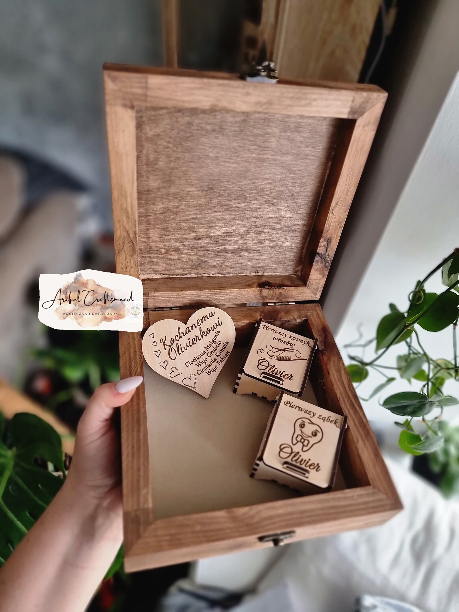 Wooden Metric Box for Child, Box for Baby, Welcome to the World Box ...