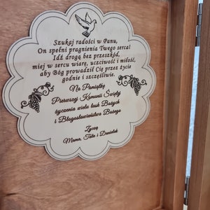 Personalised Wooden Bible Box | First Holy Communion Keepsake ...