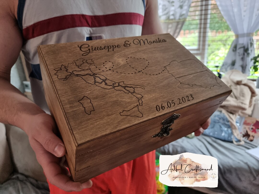 Keepsake Wedding Box, Adventure, World Map Box, Travel, Decorative ...