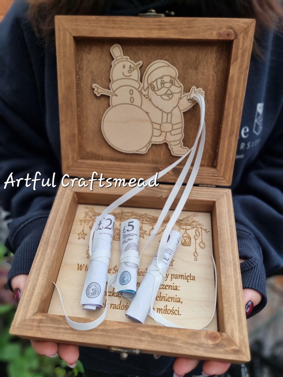 Fabulous Money Gift Box, Personalised Wood Money Box, Unique Way for ...