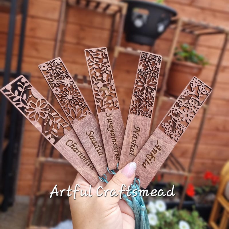 Wooden Bookmarks - Etsy