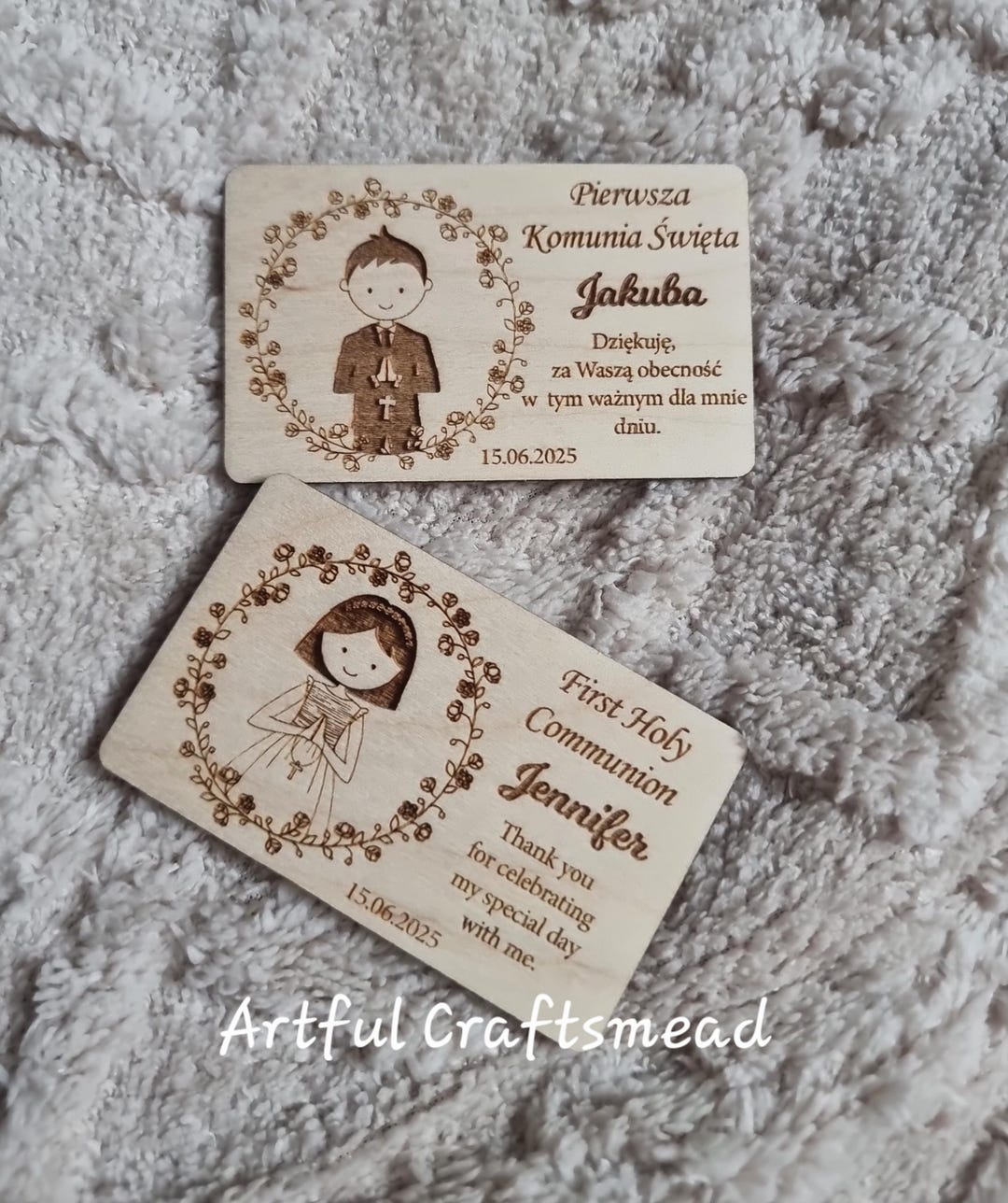 Personalised Thank You Magnets With Beautiful Floral Circle Design ...
