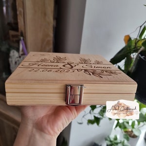 Wooden Wedding Box, Unique Way to Give Money as a Wedding Gift, Our ...