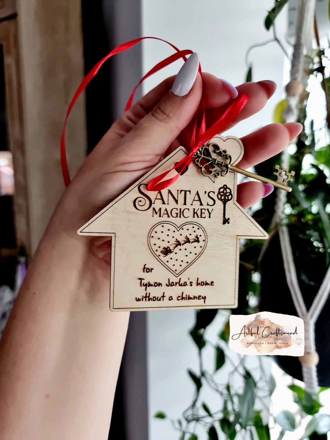 Personalised Santa’s Magic Key, Father Christmas Key, Traditional ...