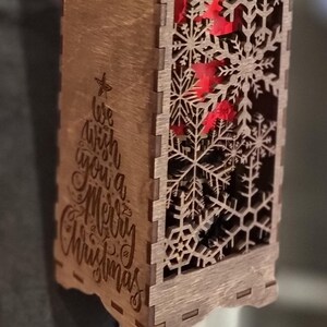 Christmas With Our Personalized Wooden Wine Box, Custom Wine Box for ...