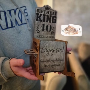 Personalized Engraved Rocking Chair, Rack Holder for Alcohol and ...