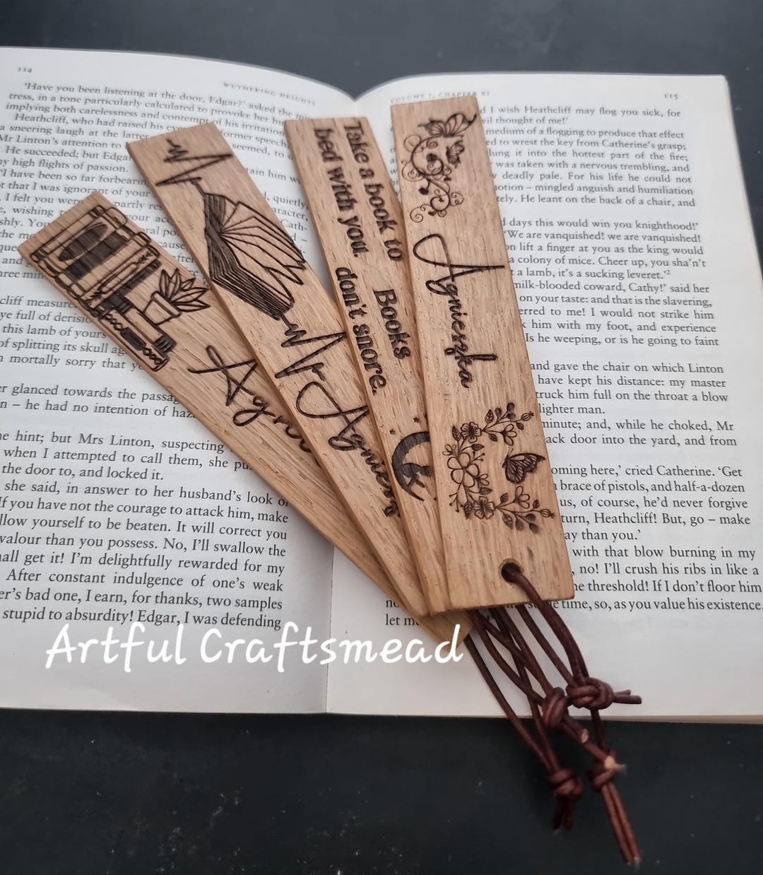 Solid Oak Bookmarks - the Perfect Personalized Gift, Custom Wood ...