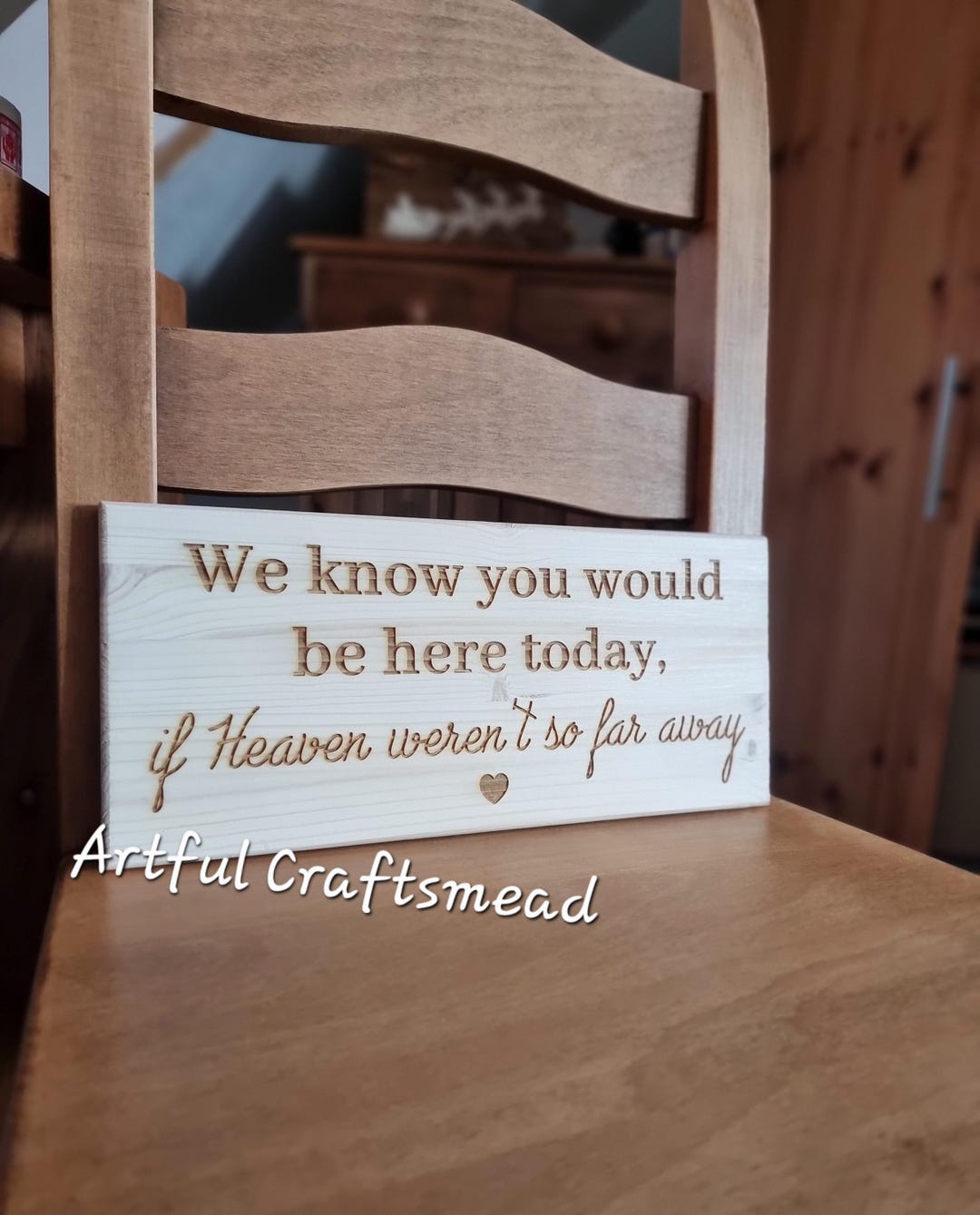 Memorial Plaques to Cherish Forever, Chair Plaque, Pine Wood With ...