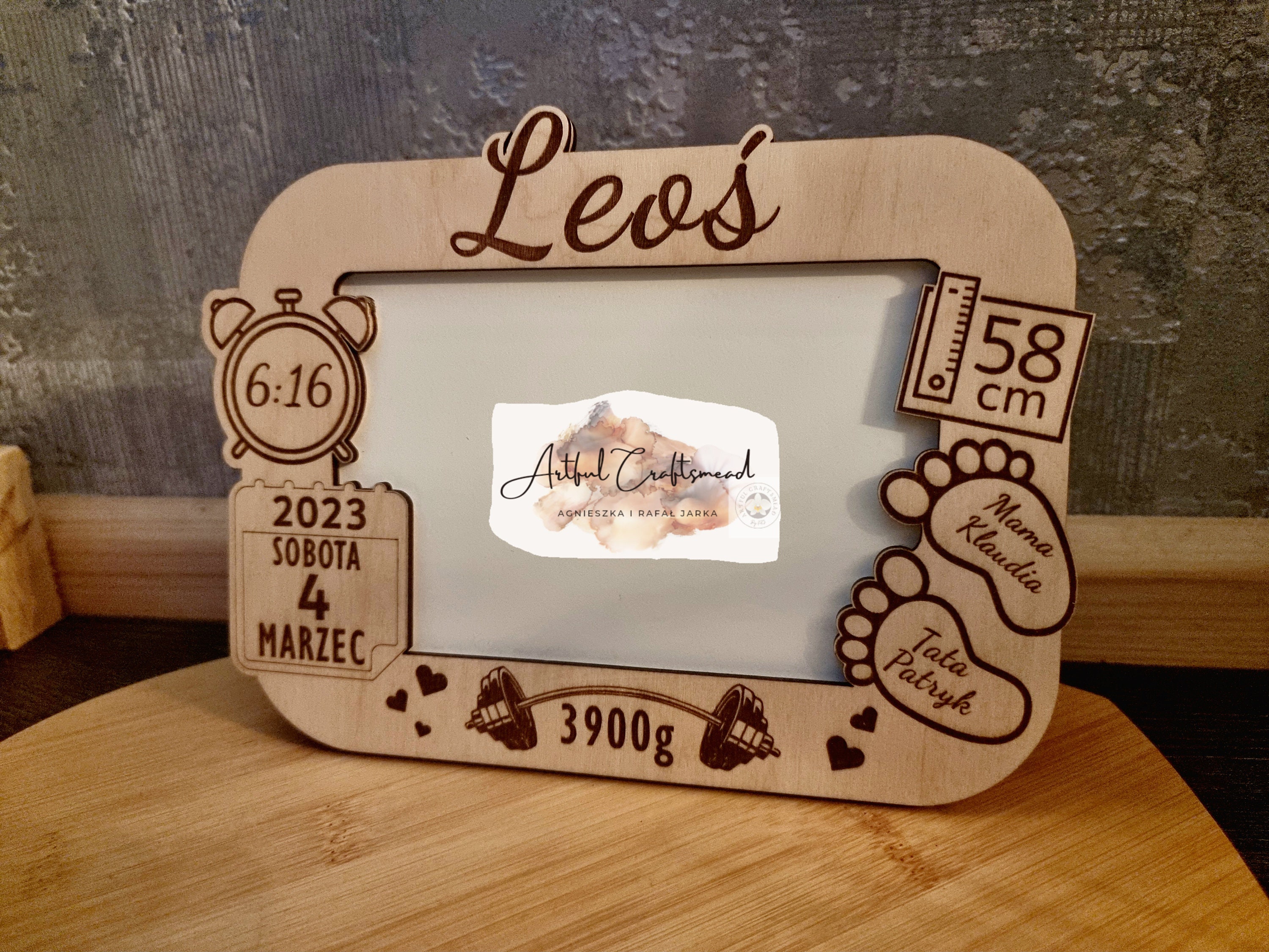 Personalised Wooden Photo Frame for Kids Gift for Children - Etsy