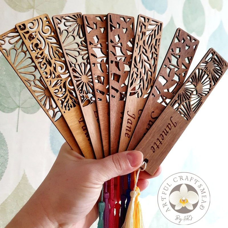 Wooden Bookmarks - Etsy