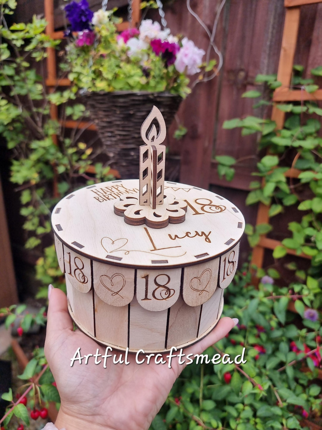 Personalized Birthday Cake Money Box, Unique Way for Give Money for All ...