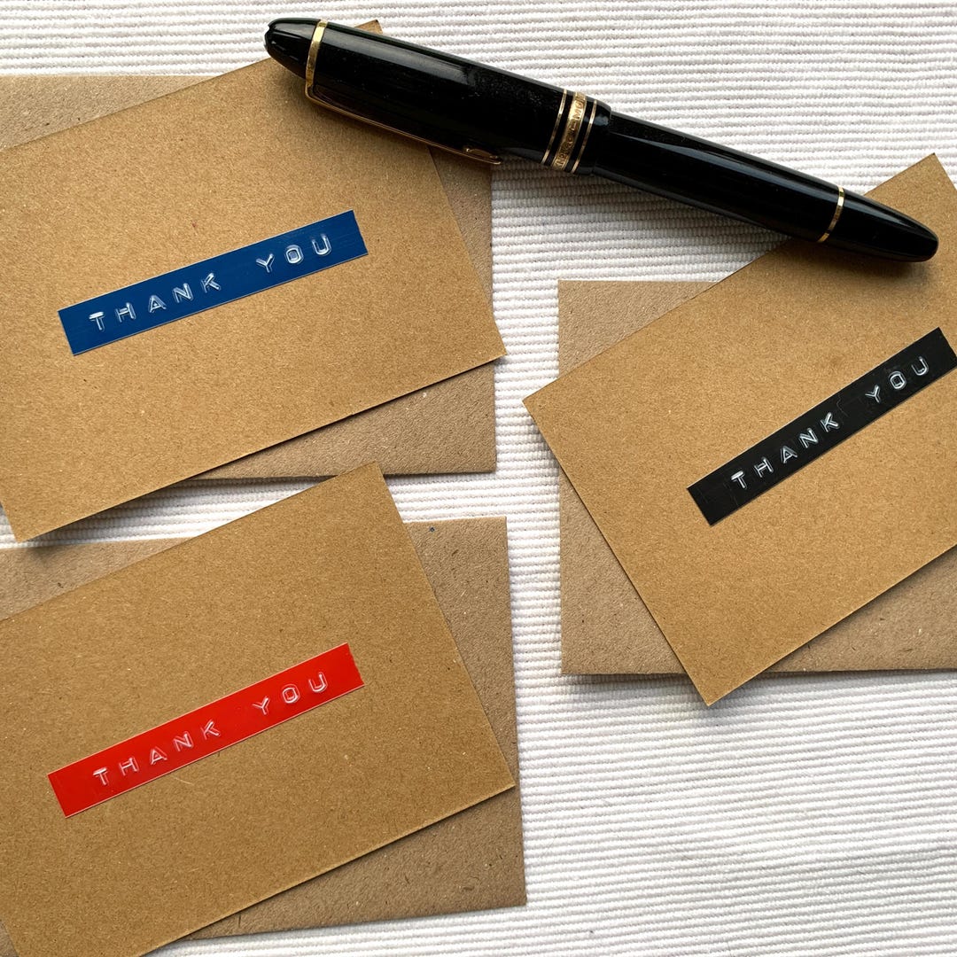 Mini Thank You Note Cards - Etsy