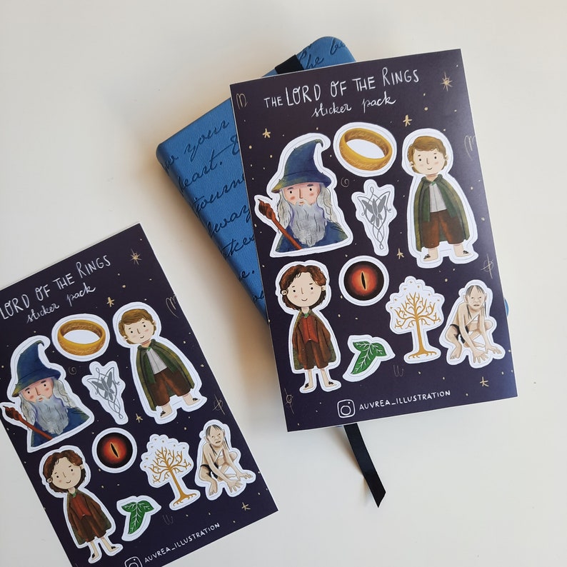 Sticker Set the Lord of the Rings Bullet Journal Stickers - Etsy