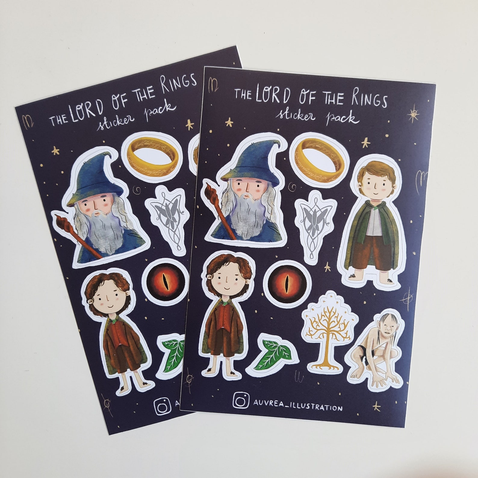 Sticker Set the Lord of the Rings Bullet Journal Stickers - Etsy