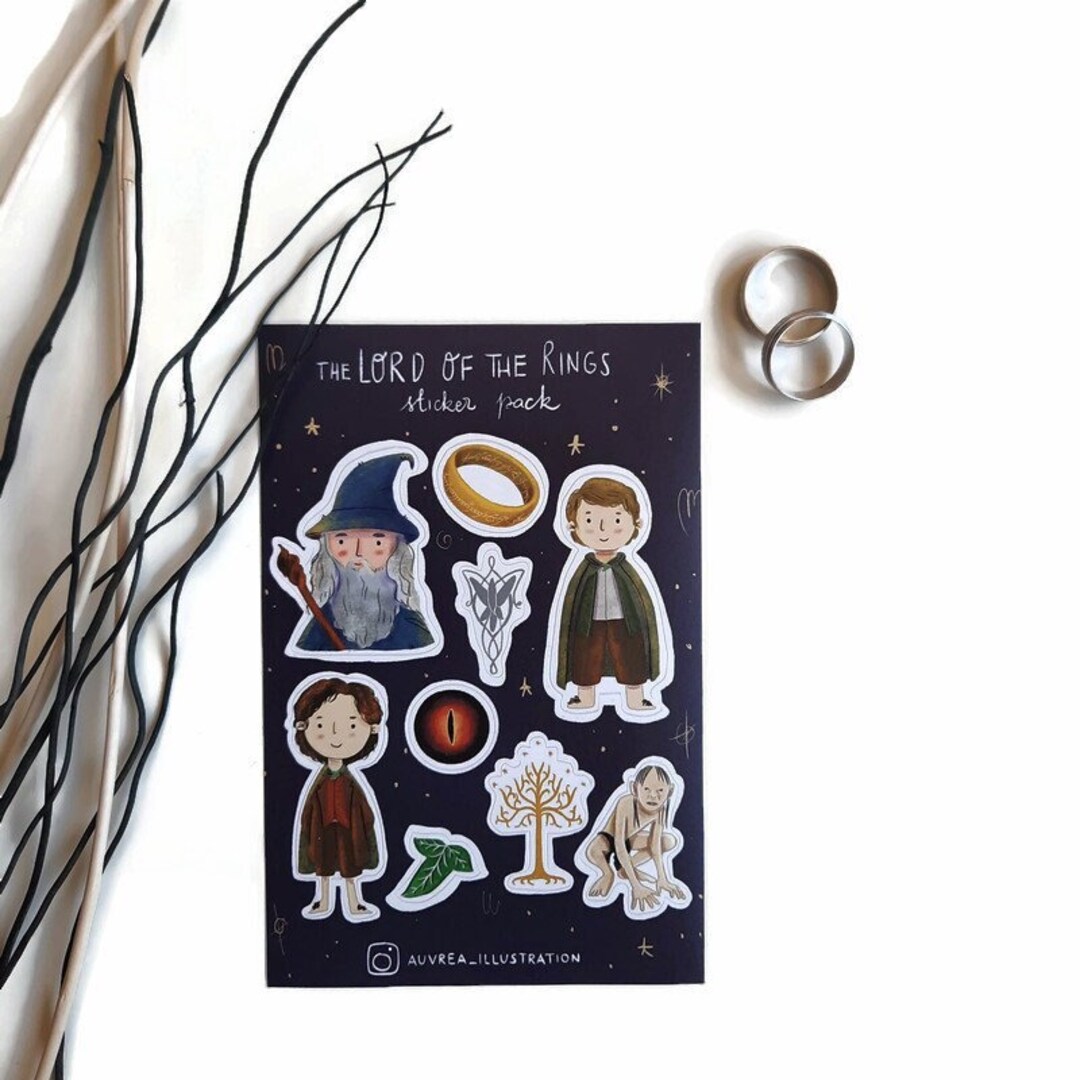 Sticker Set the Lord of the Rings Bullet Journal Stickers, Planner ...