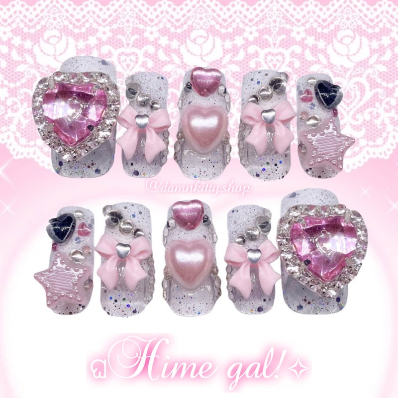 Gyaru Nails - Etsy