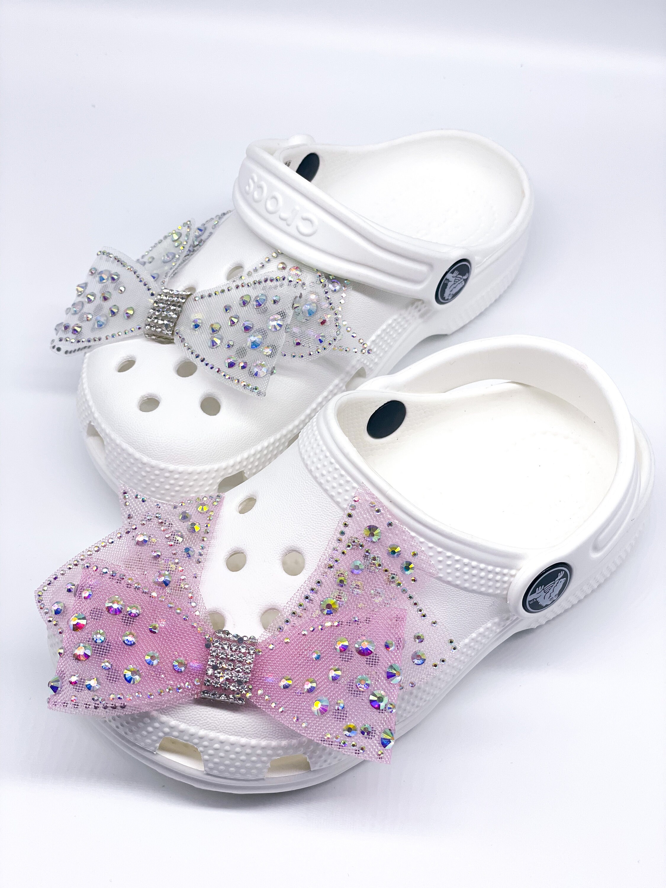 Rhinestone Glitter Bow Crocs Charms . Pretty Bow Charms - Etsy