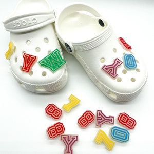 Colorful Alphabet Glow in the Dark Crocs Charms - Etsy